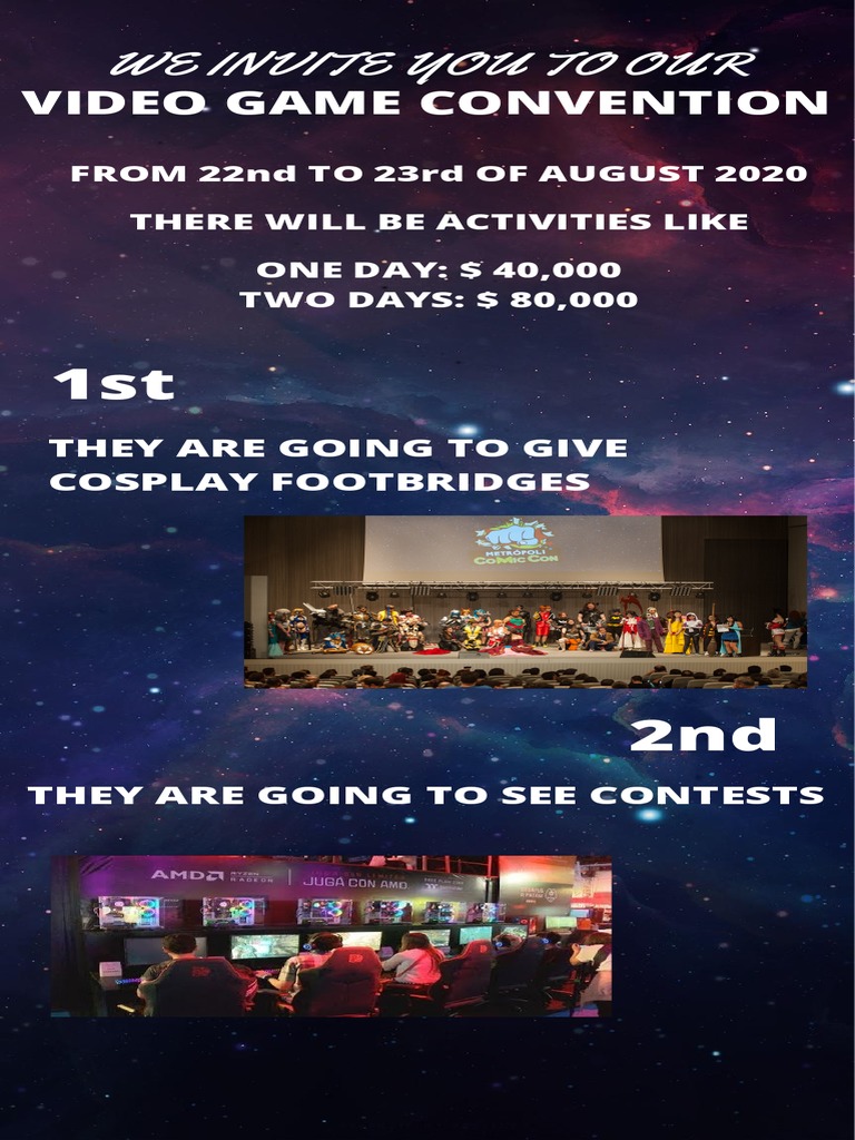 Video Game Convention August 2020 | PDF | Games & Activities