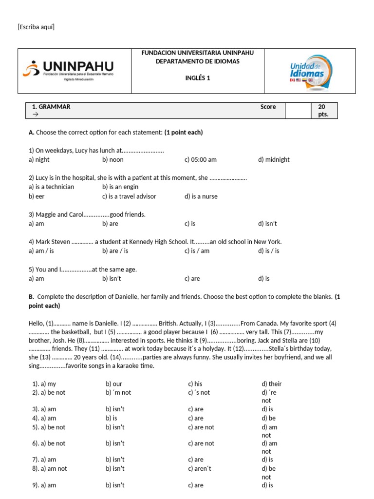 Basics I - Module Final Exam | PDF