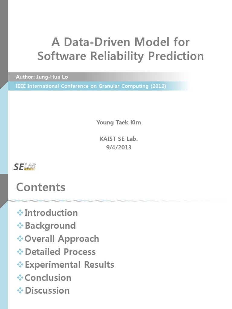 A Data-Driven Model For Software Reliability Prediction | Download Free ...