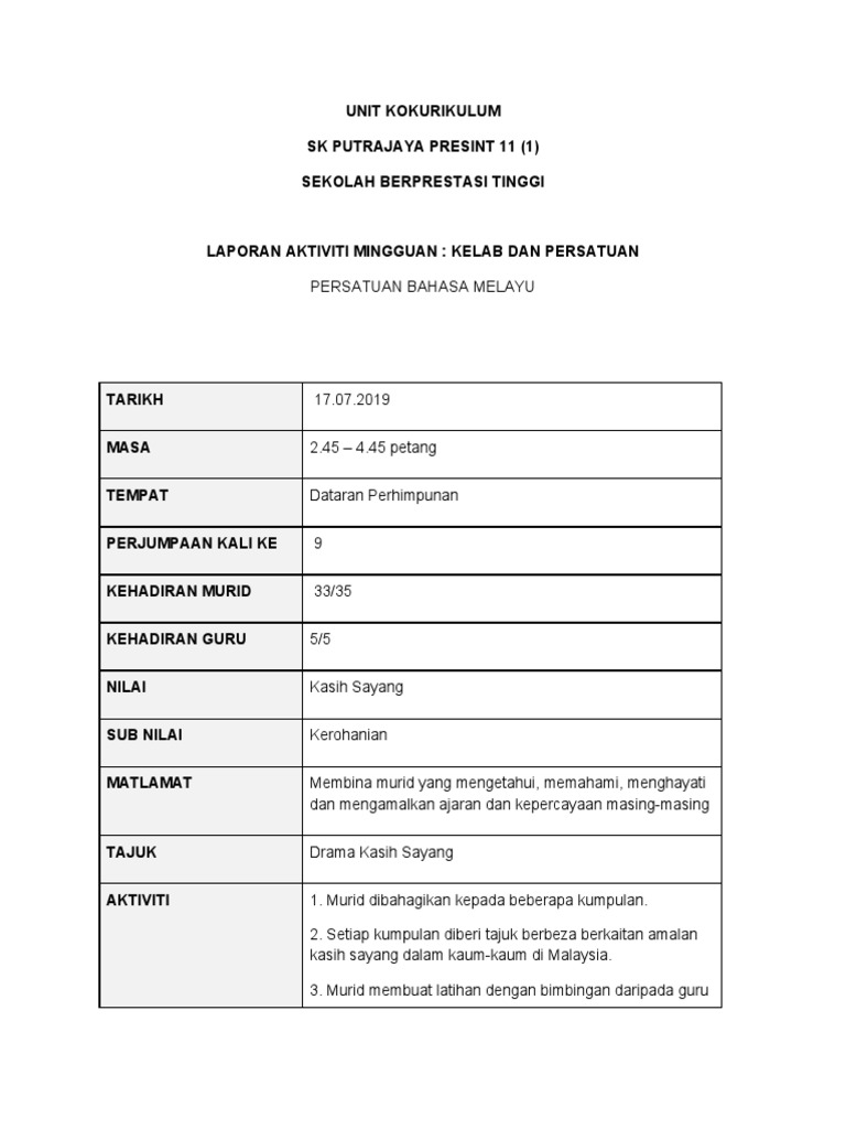 Aps - K&P - Kasih Sayang - Kerohanian - SKPP 11 | PDF