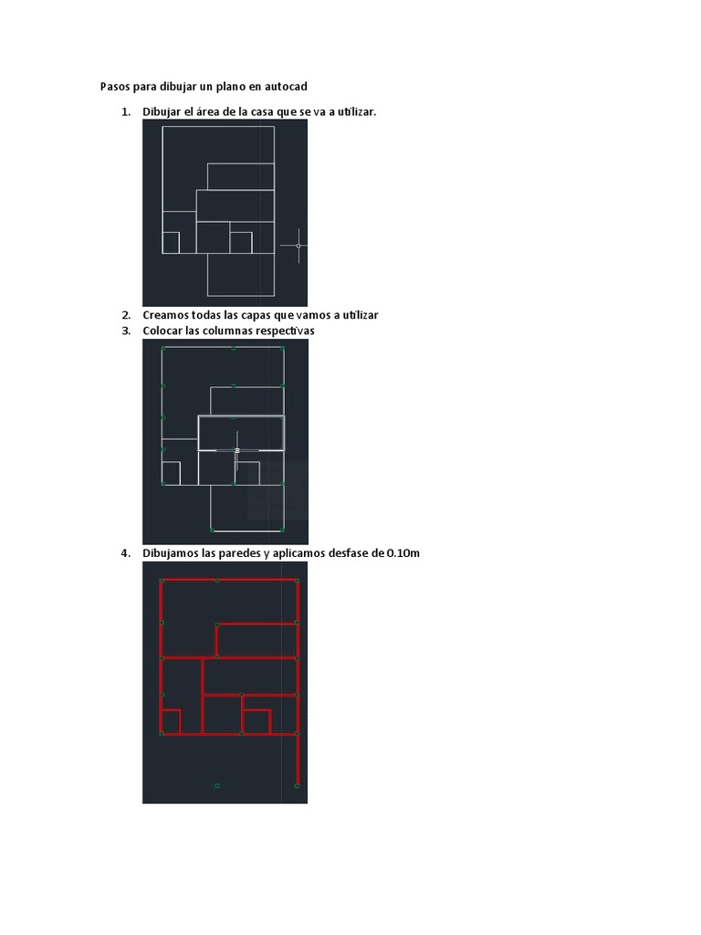 Cómo dibujar un plano en AutoCAD | PDF | Tecnología
