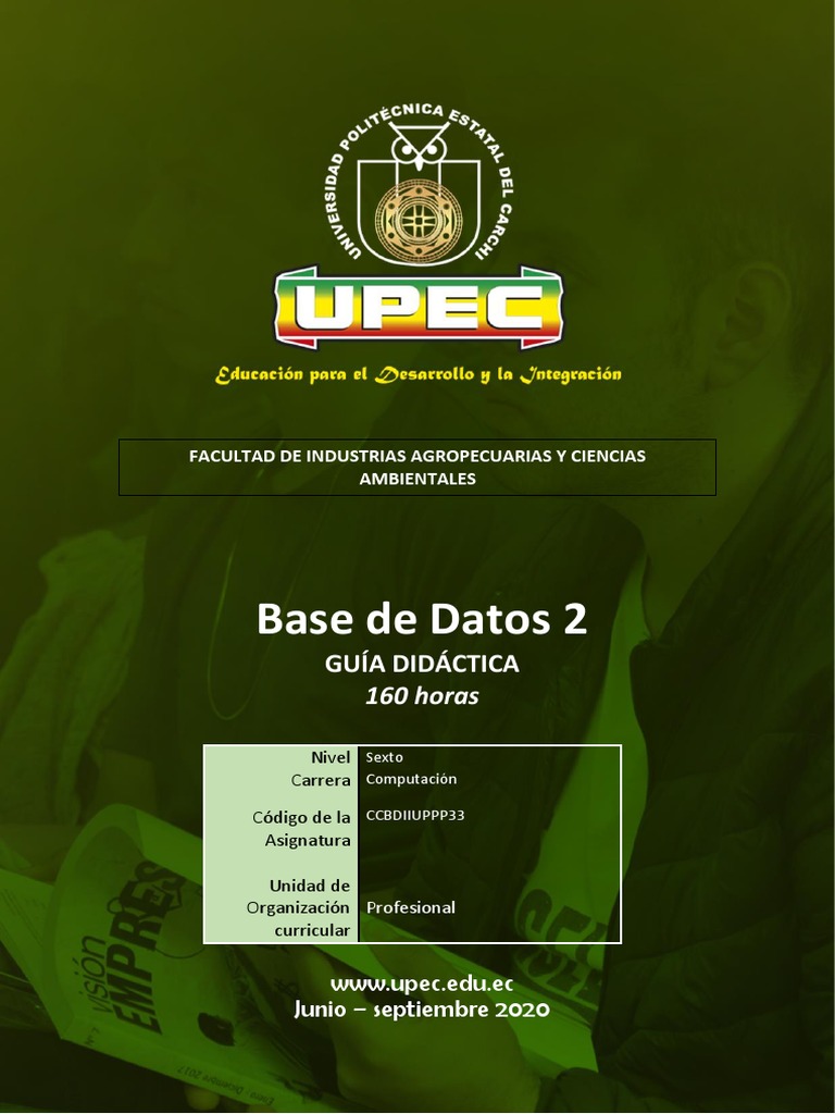 GUÍA DIDÁCTICA - BaseDatos-2-JMiranda - 2 | PDF | SQL | Rúbrica (Académica)