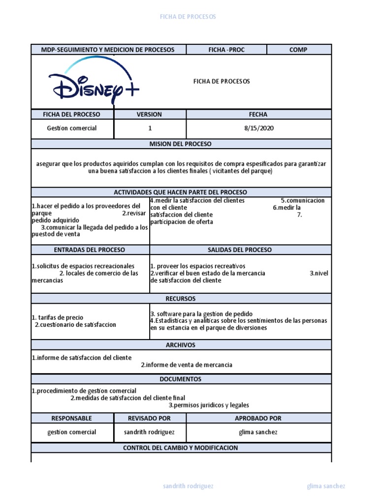 Ficha de Procesos | PDF | Cliente | Business