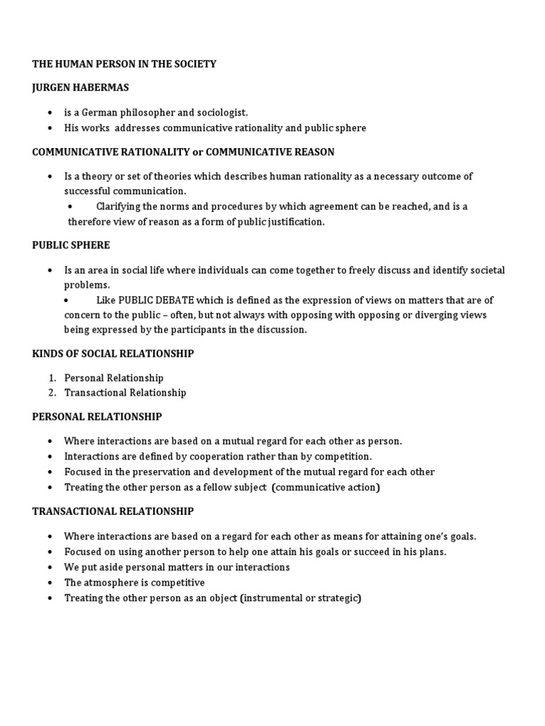 Social Interaction and Society | PDF | Public Sphere | Philosophical ...