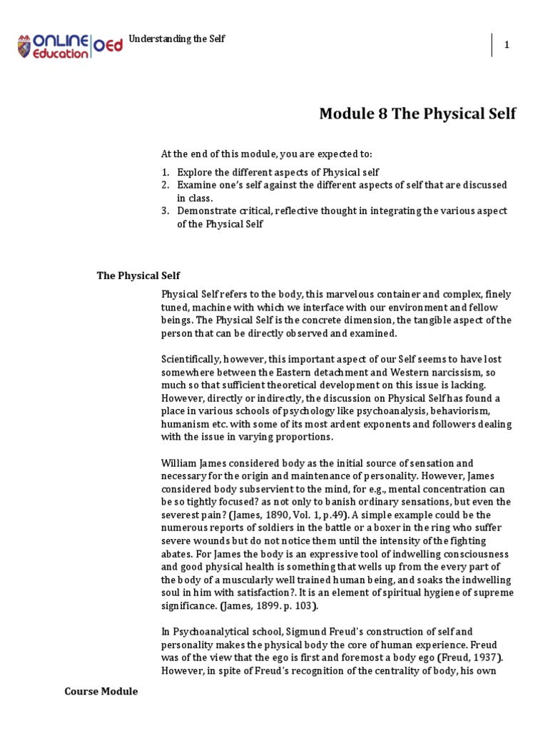 Understanding the Physical Self: An Exploration of the Body's Role in Identity and Psychological ...