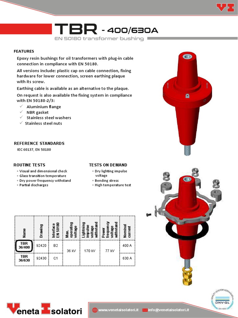 33kV Bushing Catalogue PDF | PDF | Electricity | Electrical Engineering