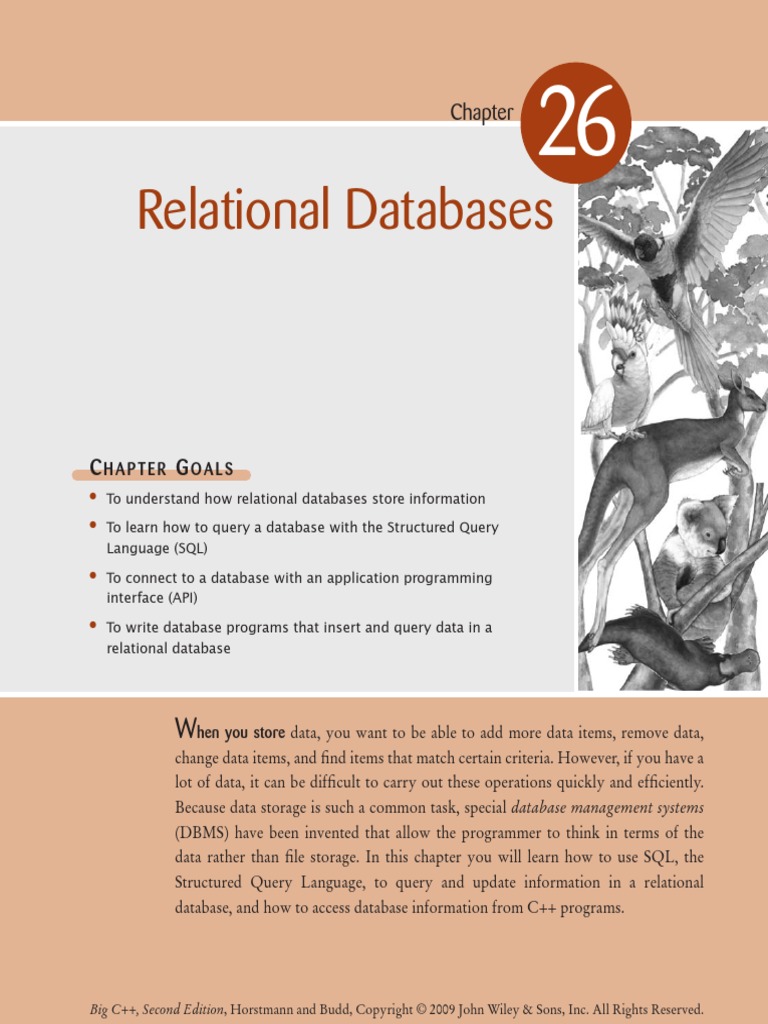 Big C++ ch26 PDF | PDF | Relational Model | Databases