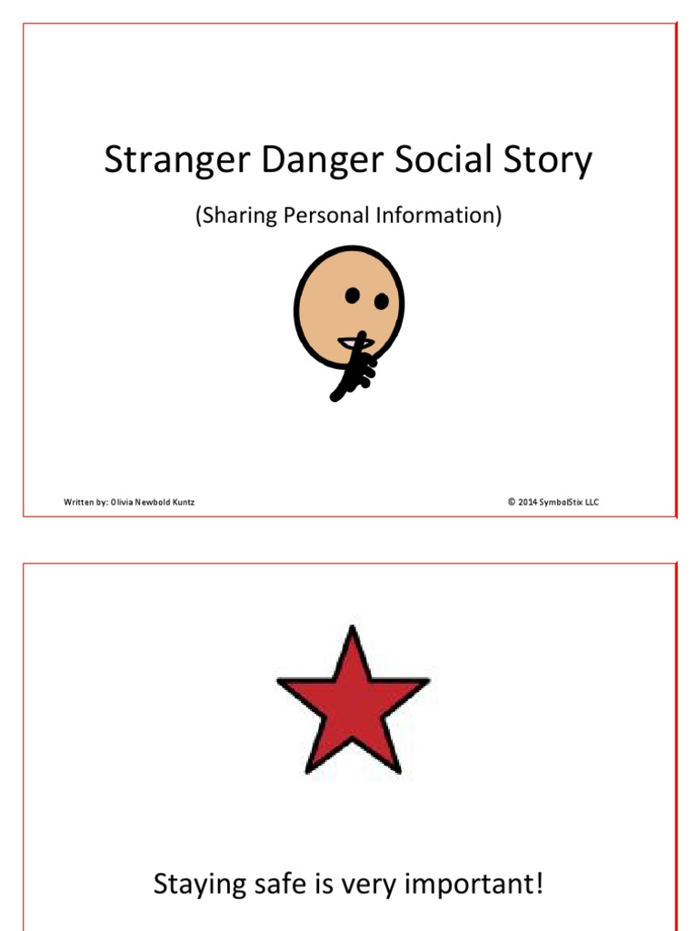 Stranger Danger Social Story | PDF | Childhood | Human Development