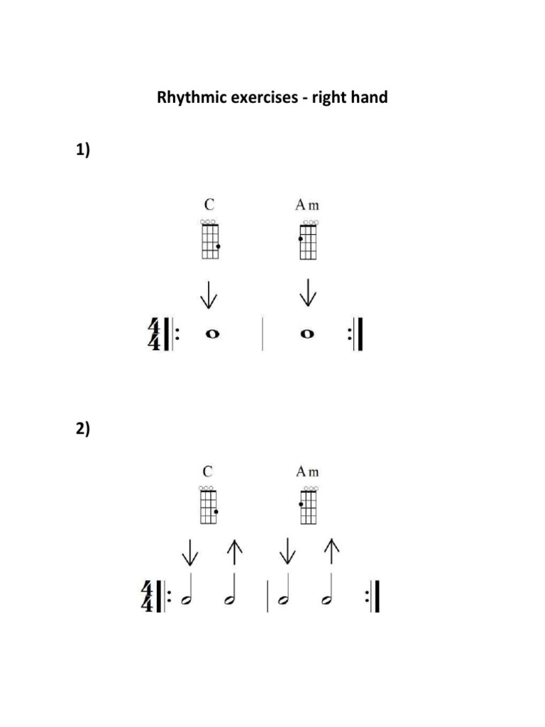 Rhythmic Exercises - Right Hand 1) | PDF