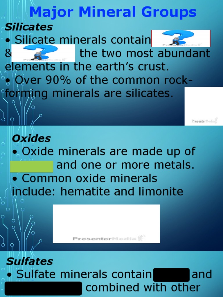 A. Mineral Groups | PDF