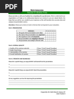 Pre and Post-Evaluation Form | PDF | Applied Psychology | Behavior Modification