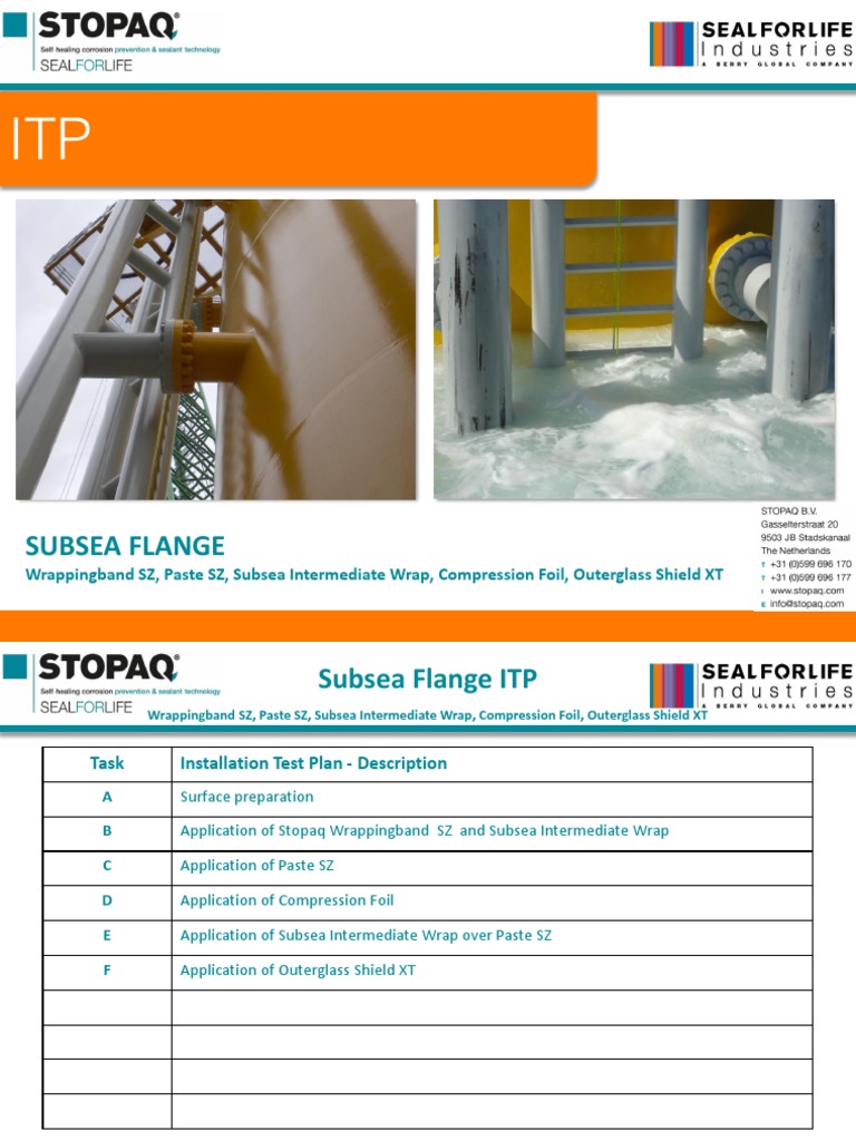 Subsea Flange 20190514 ITP | PDF | Subsea (Technology) | Materials