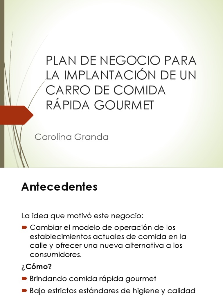 PLan de Negocio PDF | PDF | Alimentos | Producto (Negocio)