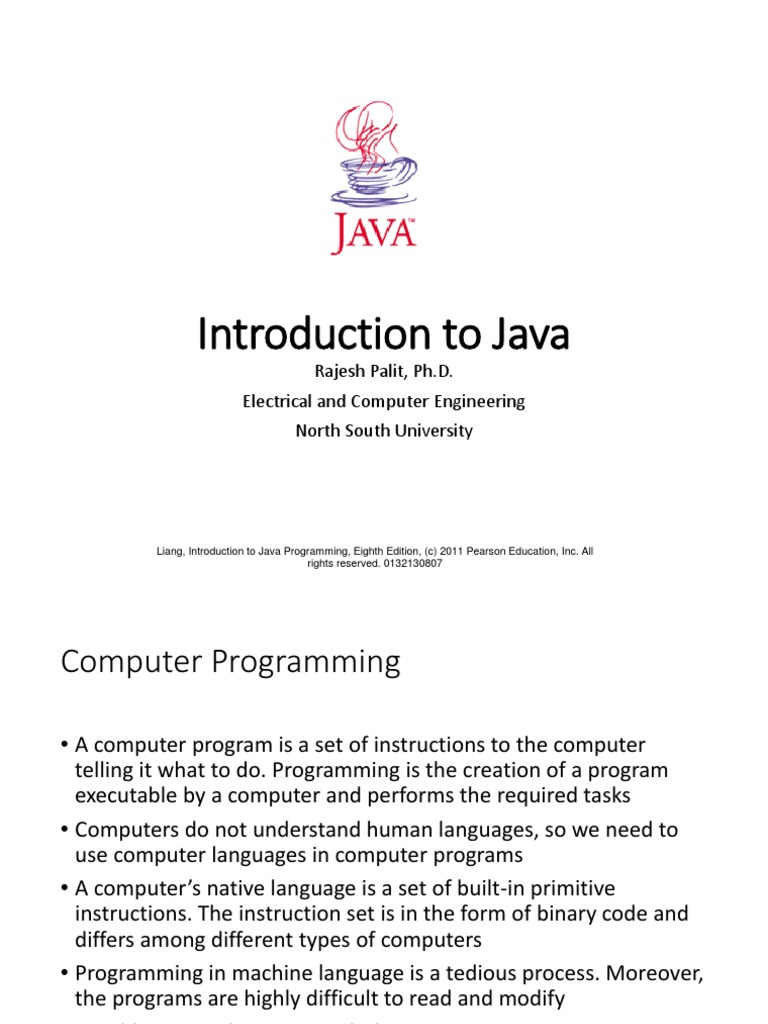 Java Programming Introduction | PDF | Java (Programming Language ...