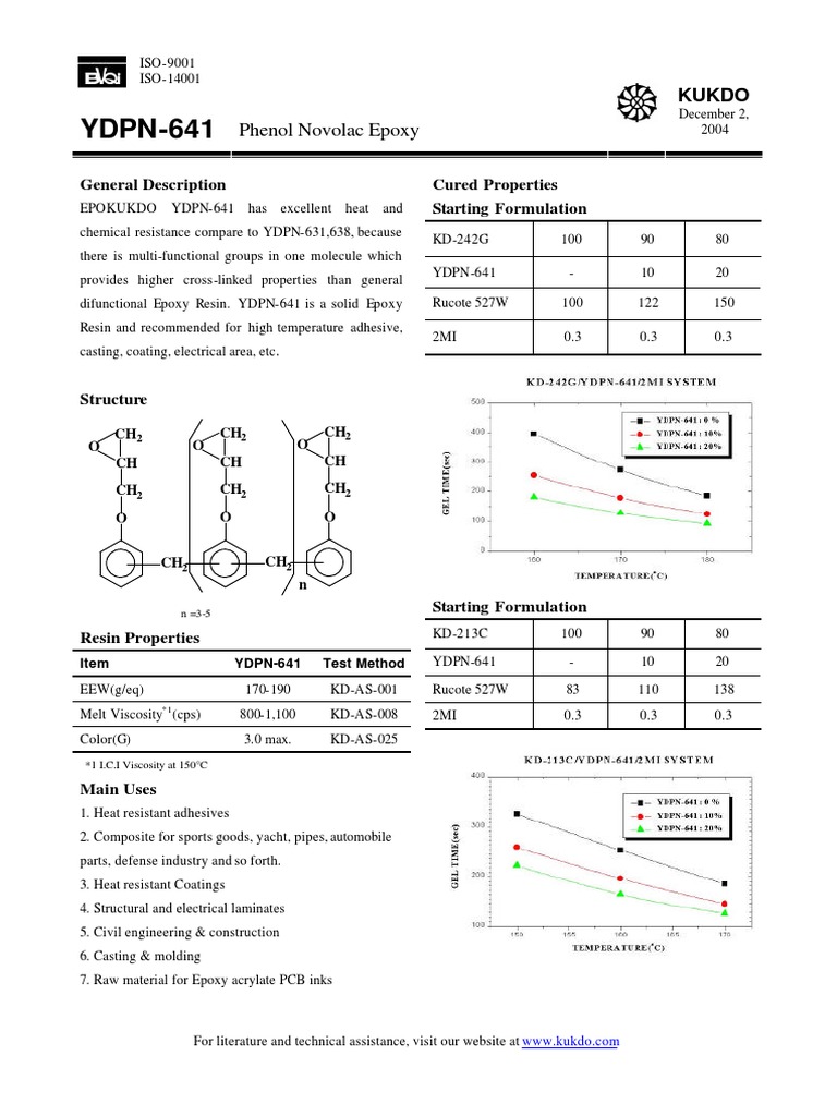 YDPN 641 S PDF | PDF | Epoxy | Building Engineering
