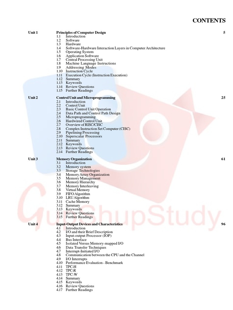 Unit 1 Principles Of Computer Design 5 Pdf Central Processing Unit 