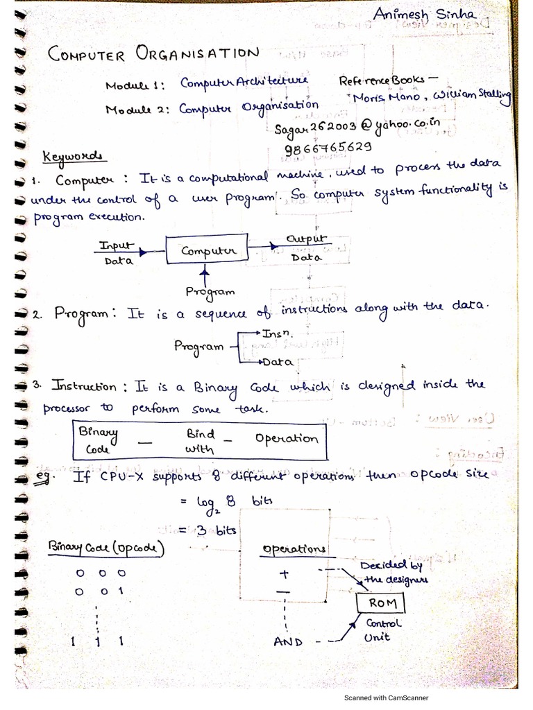 COA Notes Imp PDF | PDF