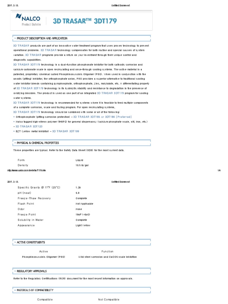 3D Trasar 3D Trasar 3D Trasar 3D Trasar 3Dt179 | PDF | Corrosion ...