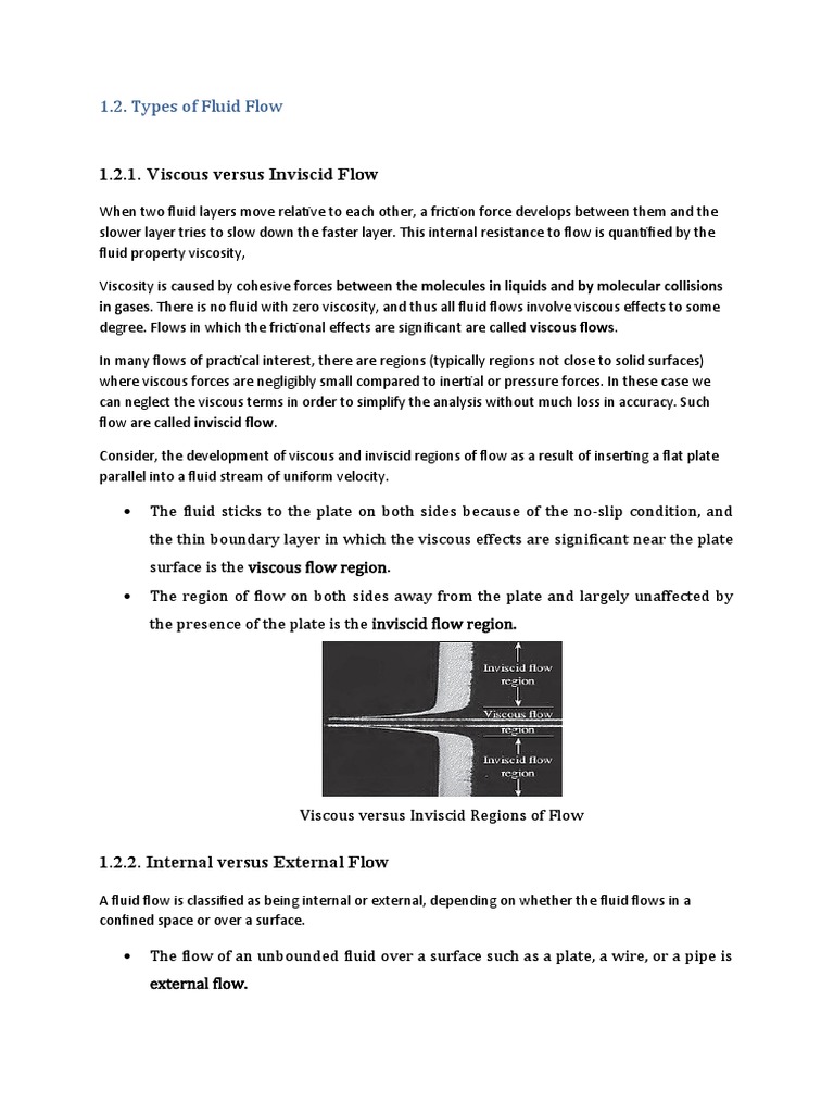 Types of Fluid Flow | PDF | Fluid Dynamics | Viscosity