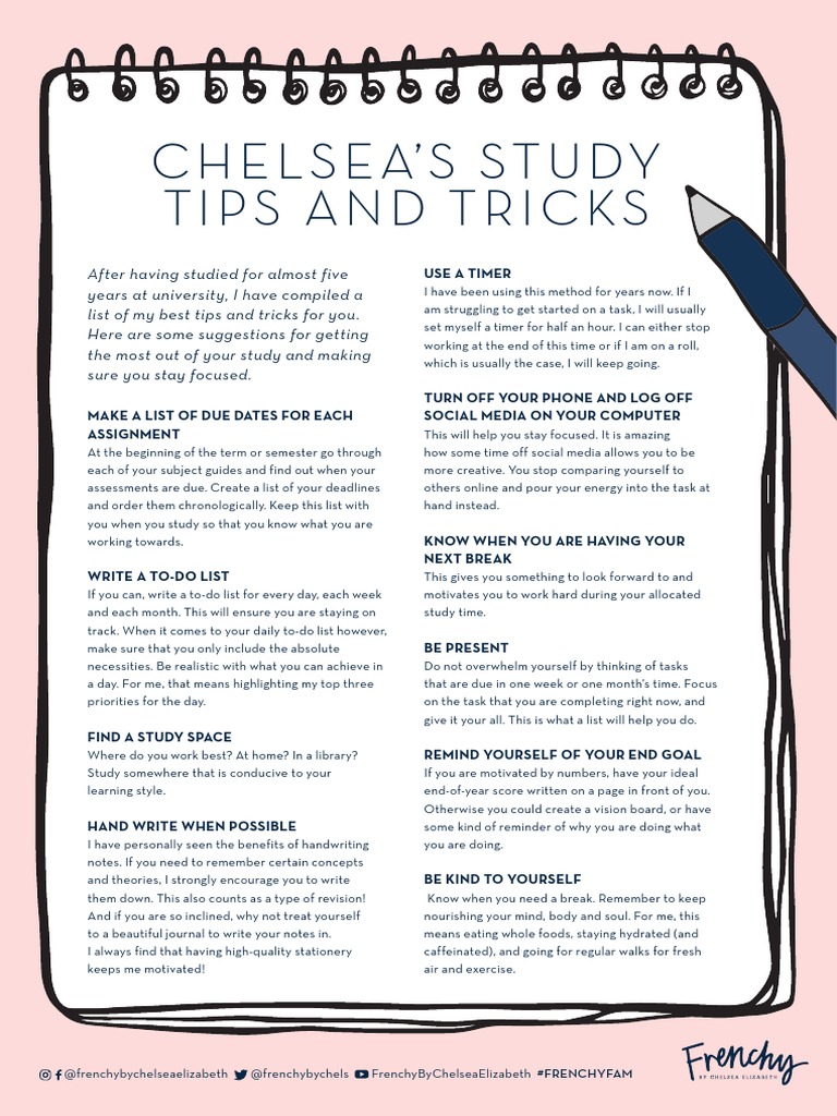 Study Tips and Tricks | PDF | Learning | Psychology