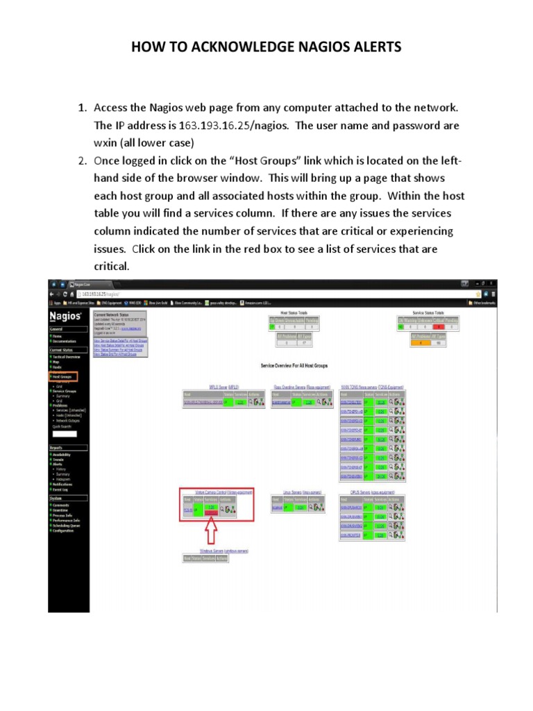 How To Acknowledge Nagios Alerts | PDF