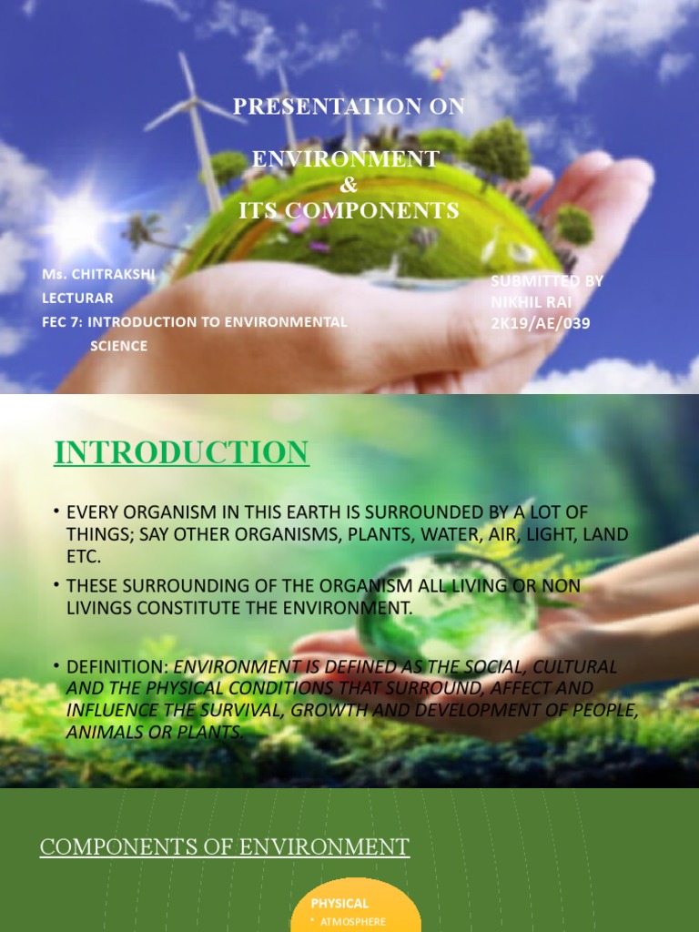 Components of Environment | PDF | Natural Environment | Atmosphere