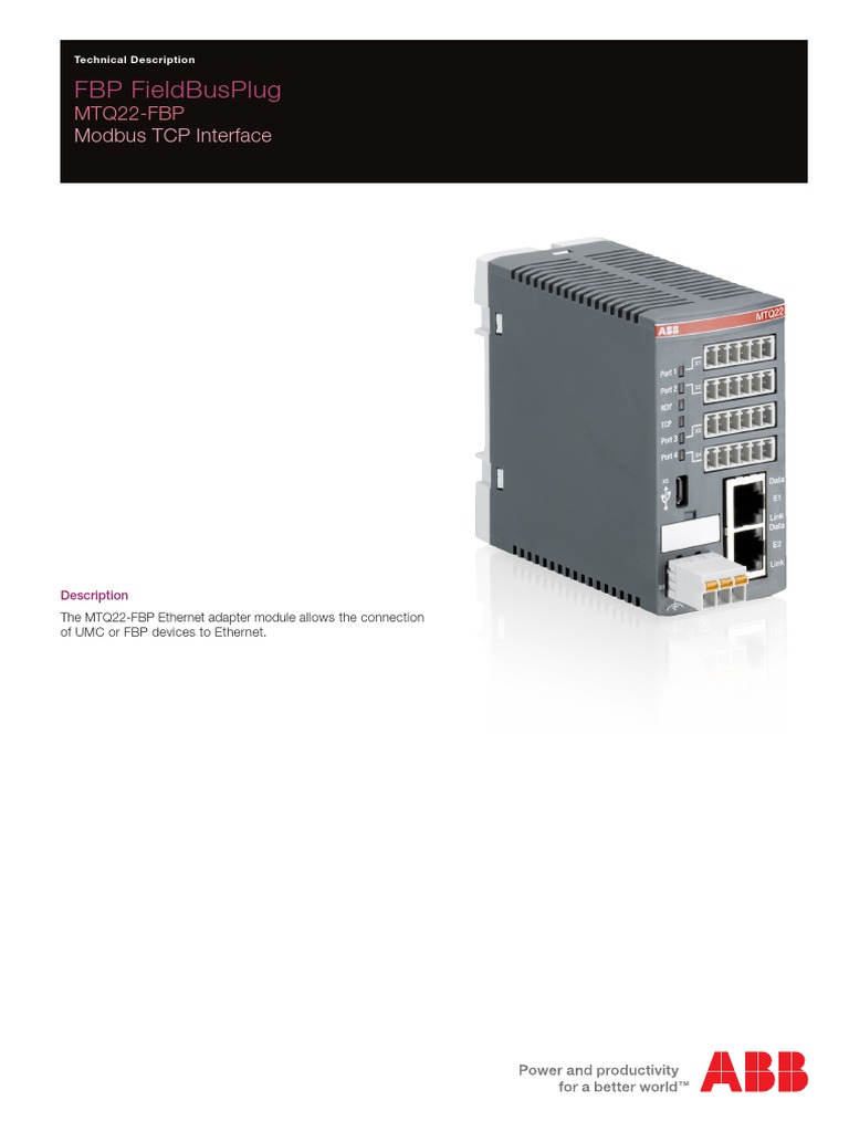 UMC100 Modbus Interface | PDF | Ethernet | Network Topology