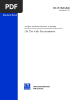 ISA-230 Oct 2022 | PDF | Audit | Auditor's Report