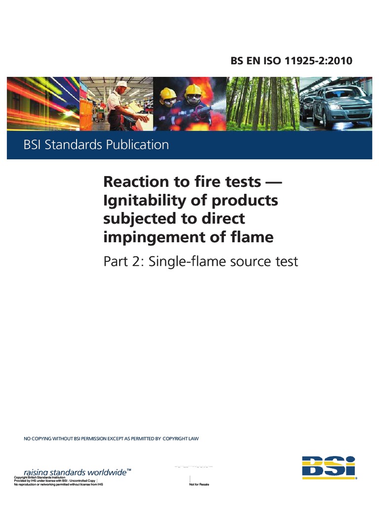 Bs en Iso 11925 2 2011 PDF | PDF | International Organization For ...