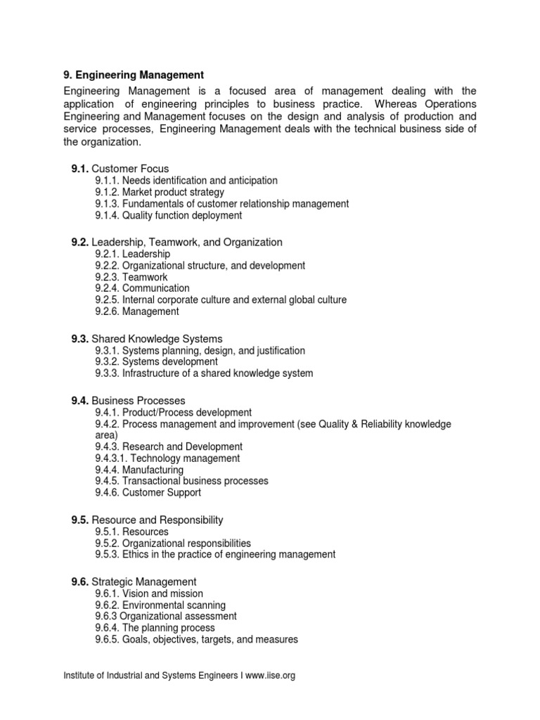 Engineering Management - Chapter - 9 PDF | PDF | Strategic Management ...