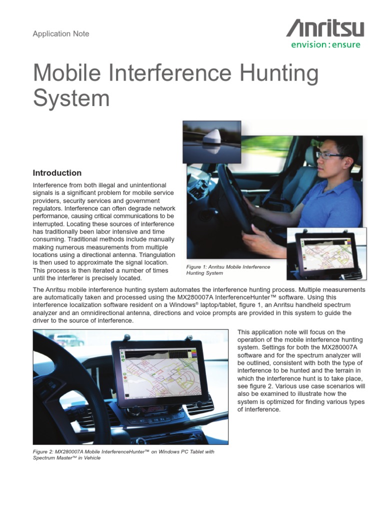 Mobile Interference Hunting System: Application Note | PDF ...