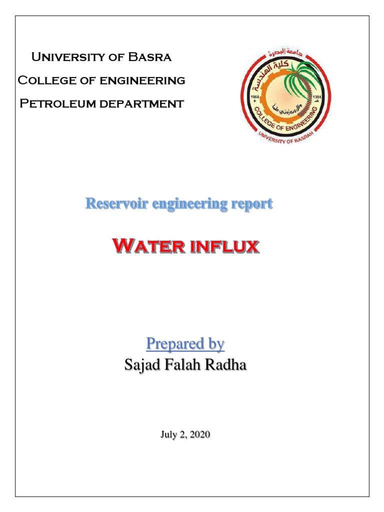 Calculating Water Influx into Oil Reservoirs Using Pot Aquifer ...