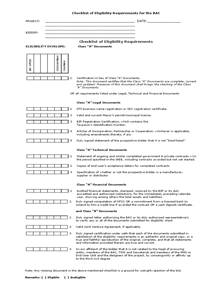 Checklist of Eligibility Requirements: - DATE | PDF | Justice | Crime ...