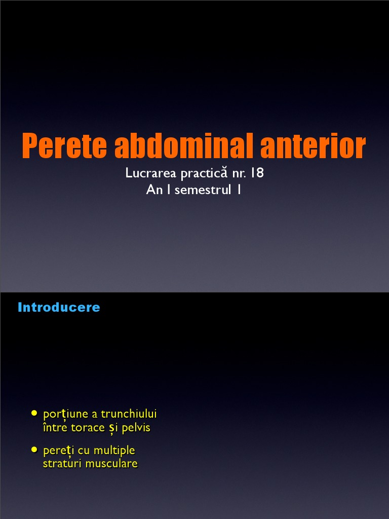 LP 5 Peretele Anterior Abdominal PDF | PDF