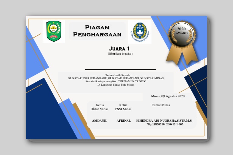 Sertifikat Juara 1 | PDF