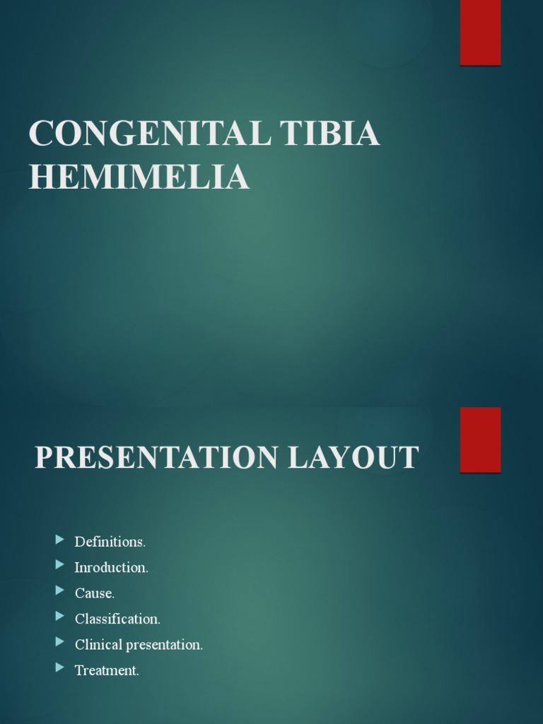 Understanding Congenital Tibia Hemimelia: A Comprehensive Review of ...