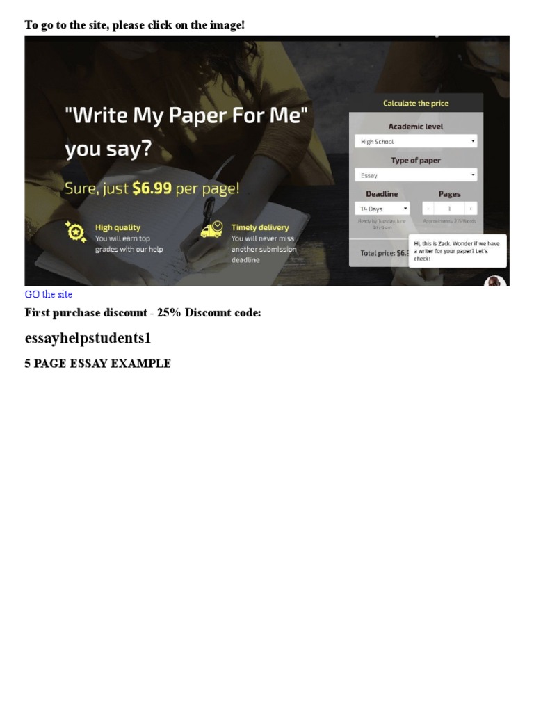 5 Page Essay Example | PDF