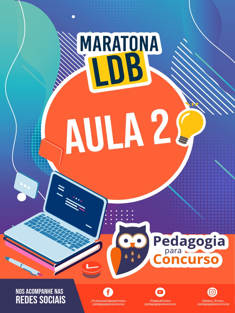 Pedagogia para Concurso Maratona LDB Material Aula2 | PDF | Pré-escola | Ensino médio
