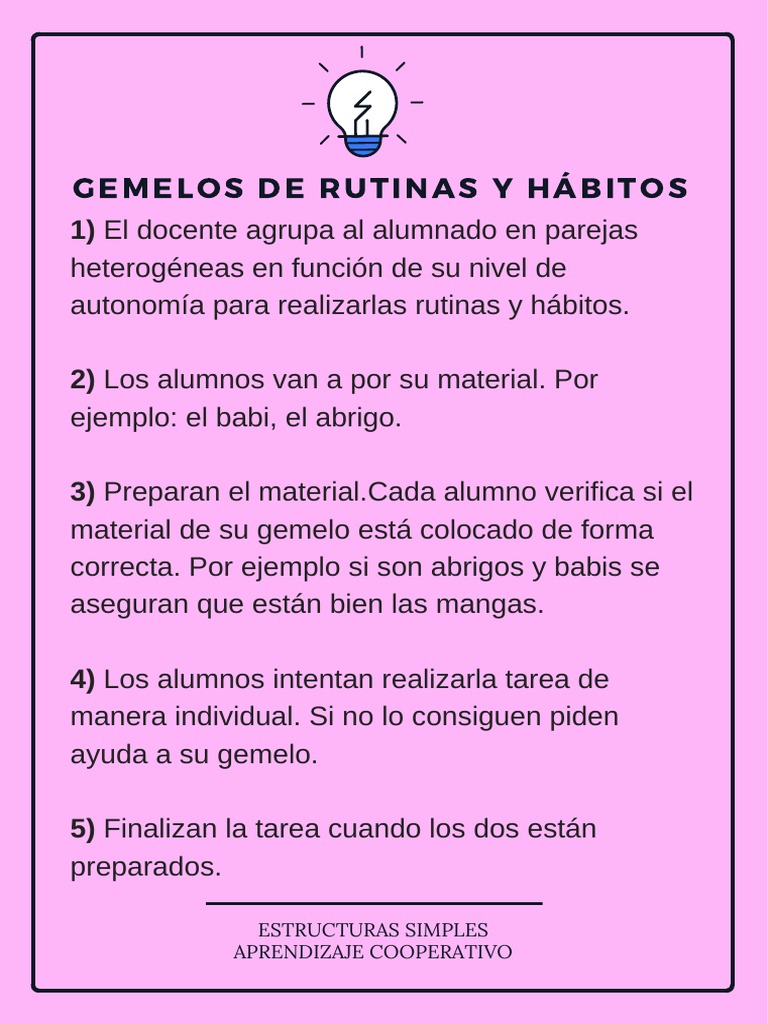 Estructuras Simples Infantil | PDF | Aprendizaje | Cognición