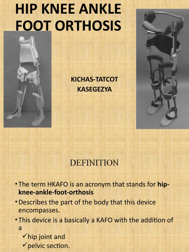 006 KAFO - Biomechanics LECTURE-1 | PDF | Hip | Anatomical Terms Of Motion