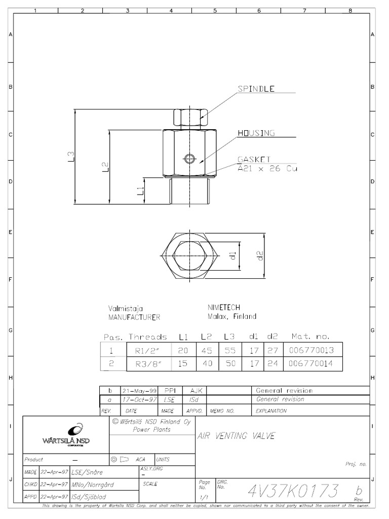 Dimensional Drawing PDF | PDF