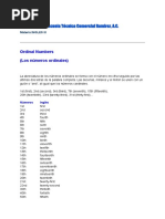 12 Ordinal Numbers List 1-100 | PDF