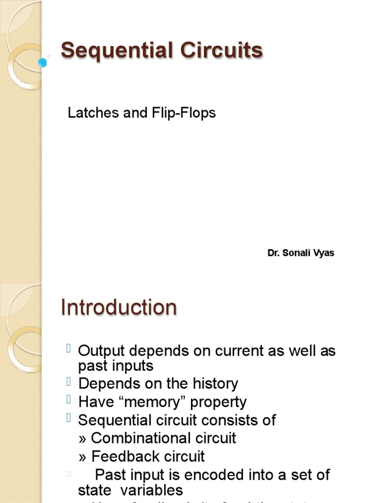 Sequential Circuits: Latches and Flip-Flops | PDF | Telecommunications Engineering | Electronic ...