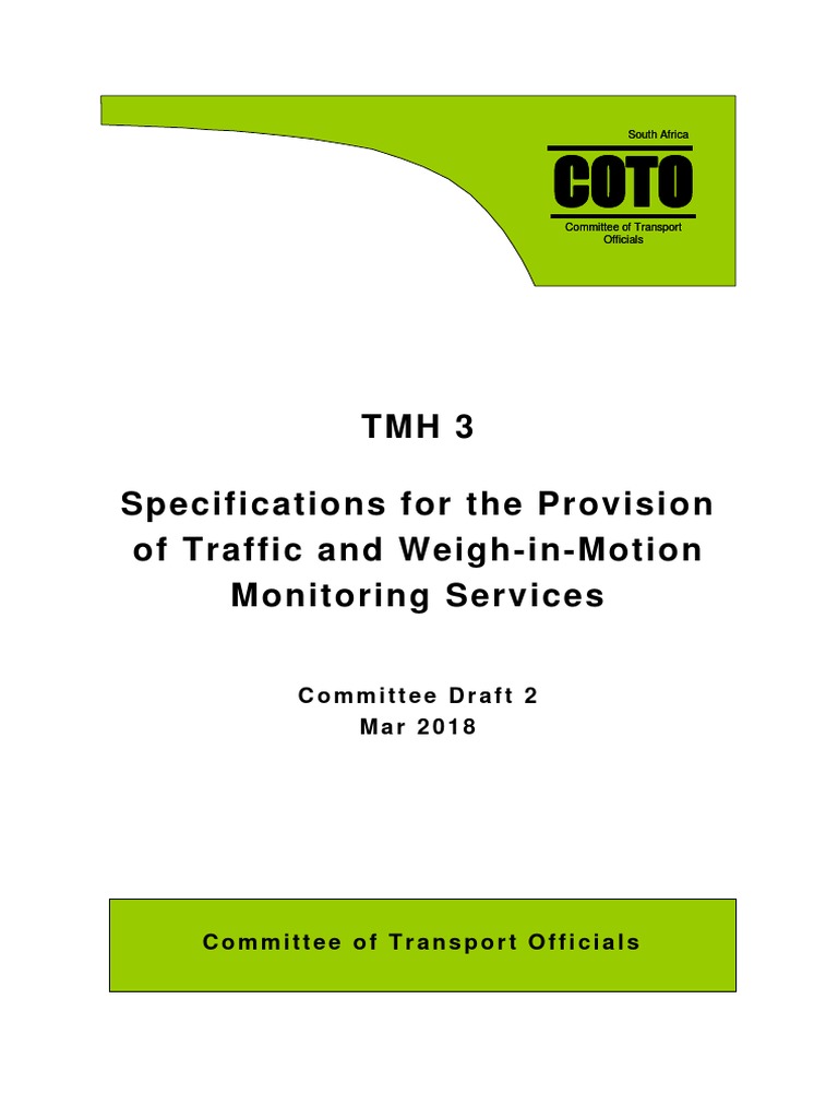Tmh 3 2018 Pdf Specification Technical Standard Sampling