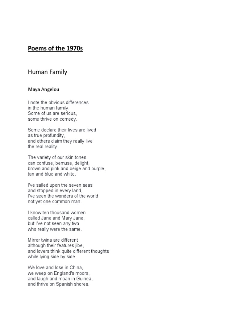 Poems of The 1970s | PDF