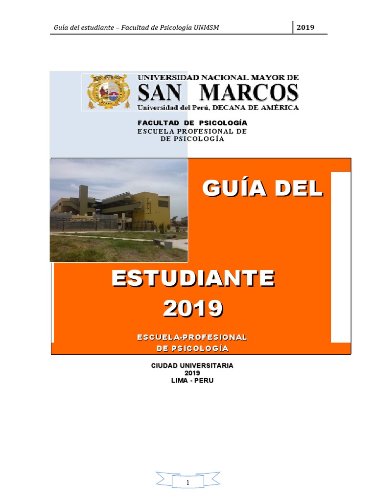 Guia Del Estudiante 2019 Final | PDF | Universidad | Titulo academico