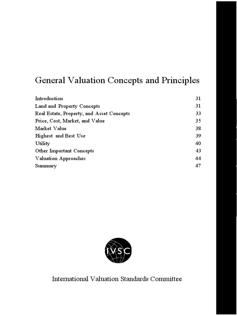 General Valuation Concepts and Principles: International Valuation ...