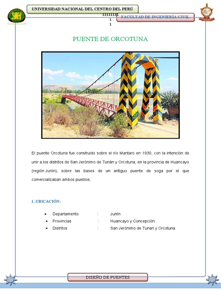 Puente de Orcotuna | PDF