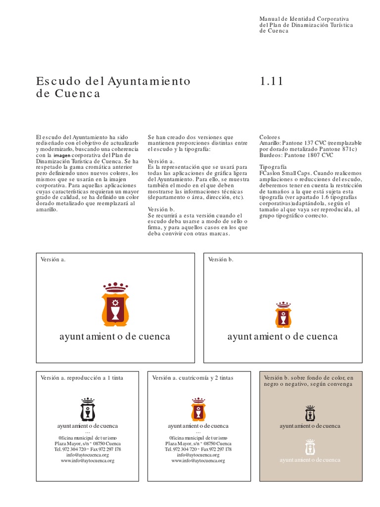 Normas Escudo Cuenca PDF | PDF | Diseño gráfico | Tecnología de medios