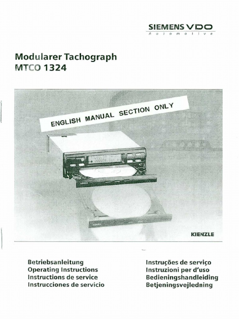 MTCO 1324 Owners Manual | PDF
